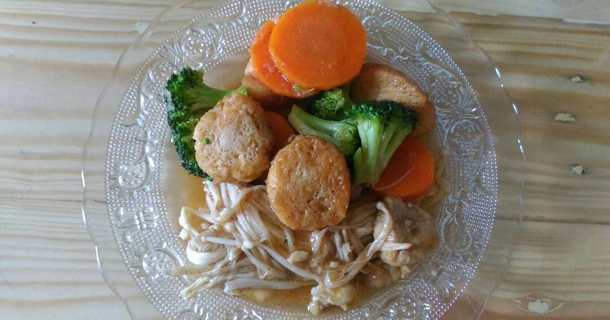 Resep Capcay jamur Enoki + tofu oleh Nin1806 - Cookpad