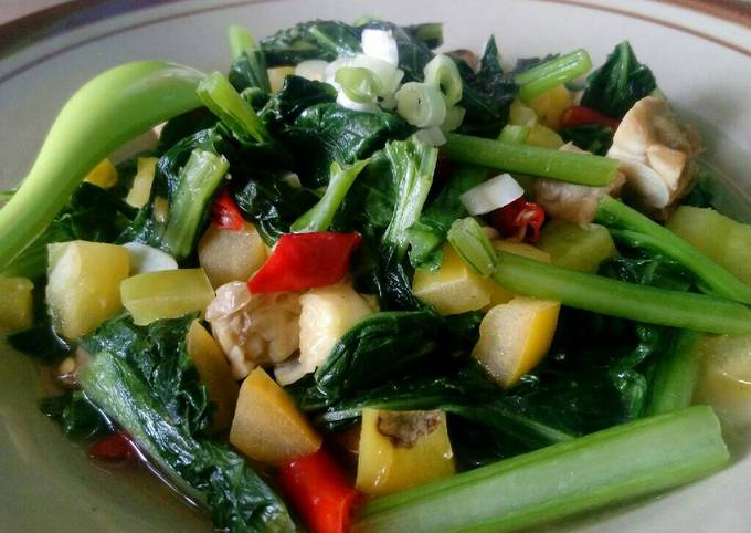 Resep Oseng sawi ijo simpel oleh fara dina dwi - Cookpad