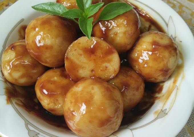 Resep 1.*Bakso tahu saos kecap* oleh Nania - Cookpad