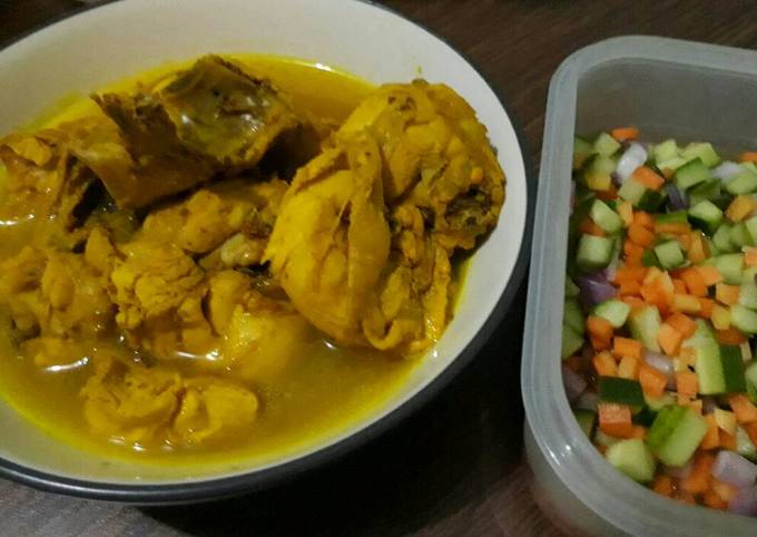 Resep Ayam Kuning Acar Mentah oleh Ernayra Karim - Cookpad