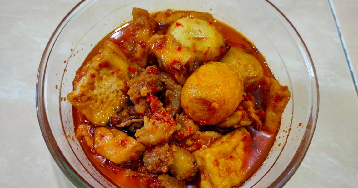 583 resep tetelan tahu pedas enak dan mudah - Cookpad