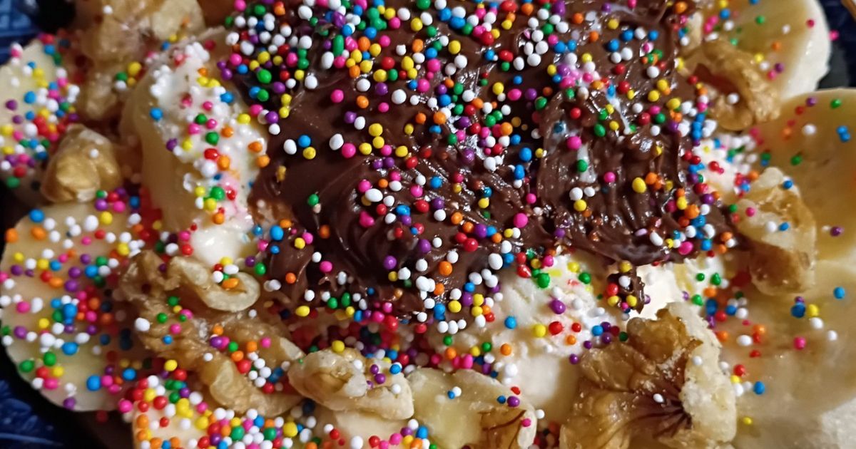 Rainbow Sprinkle Ice Cream Sundae Recipe By Christina T