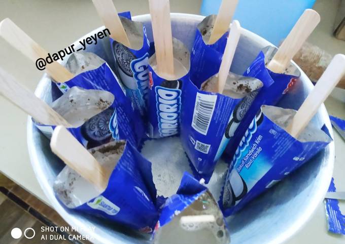 Resep Es Cream Stick Oreo KW oleh Yeyen - Cookpad
