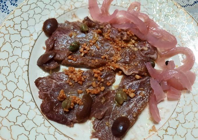 Carpaccio de lomo (FIT) Receta de La profe Luisa- Cookpad