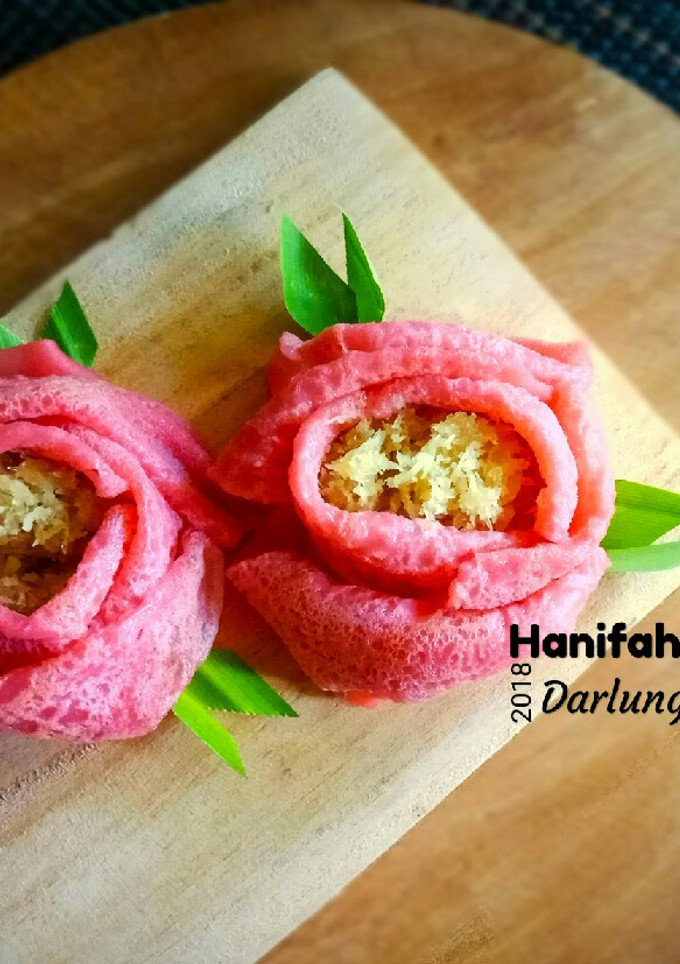 Resep 60. Dadar Gulung Bunga Mawar, Tanpa Santan Dan Lebih Ekonomis ...