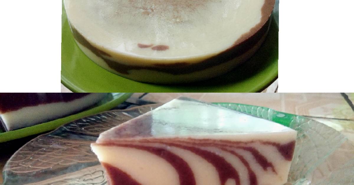 Resep Puding roti zebra oleh Mami Faruq - Cookpad