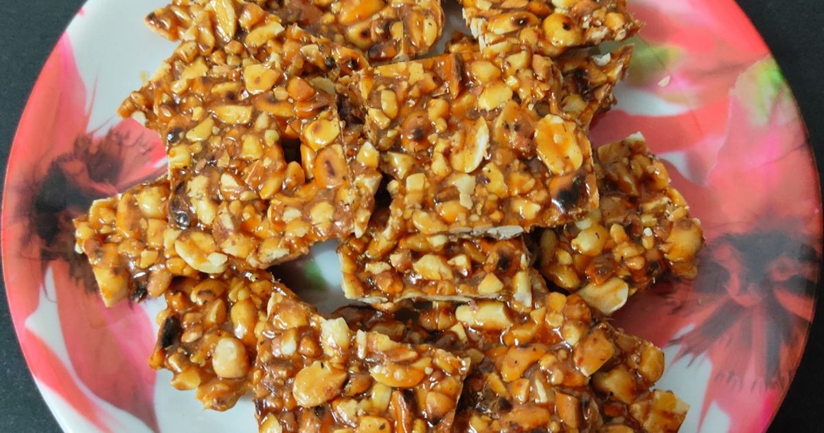 Dimpal Patel દ્વારા રેસીપી શીંગ ની ચીક્કી (Shing Chikki Recipe In ...