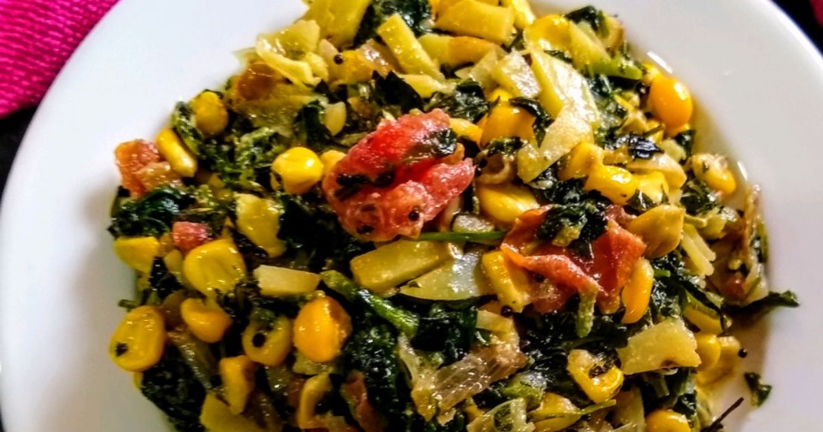 Leafy Methi Saag With Corn Recipe by Dr.Madhumita Mishra - Cookpad