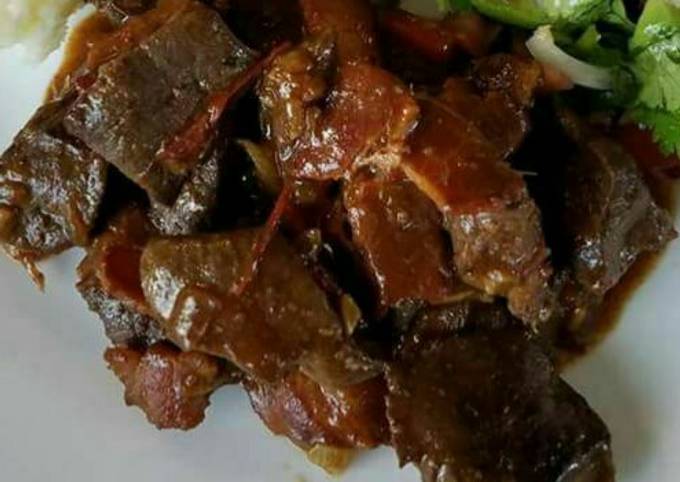 Wet fry Beef Recipe by Chichy - Cookpad