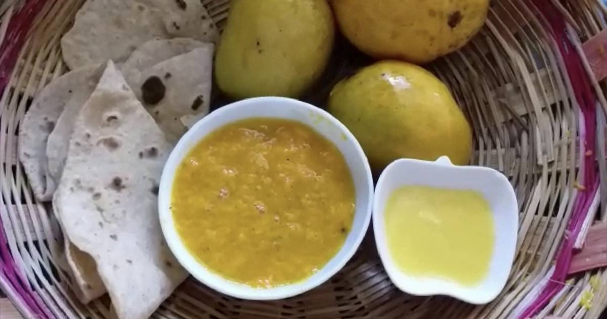 Aamras ghee loaded Recipe by Janahvi Kulkarni - Cookpad