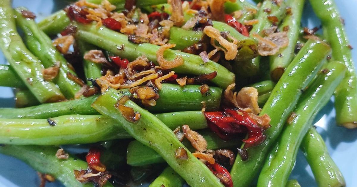 Resep Buncis tumis bawang putih oleh Deta Almira - Cookpad