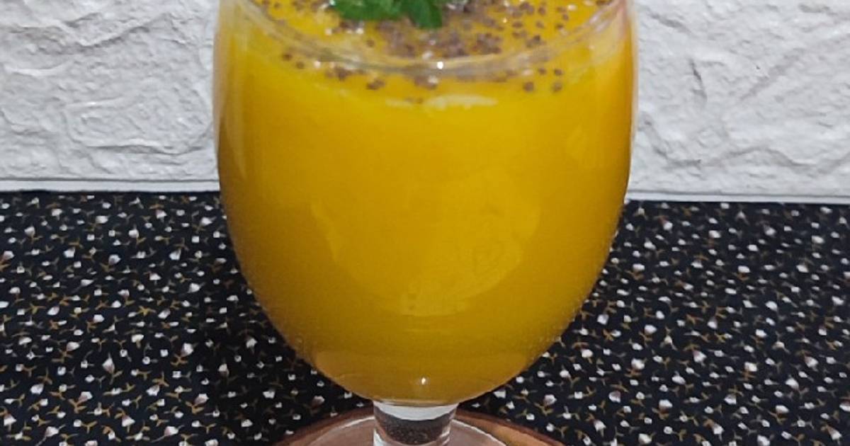 Resep Jus Mangga Chiaseed Dengan Air Kelapa oleh Bunda TitanQue - Cookpad