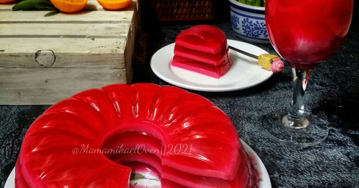Resipi Puding Sirap Bandung Layer oleh Mamamikael Oven - Cookpad