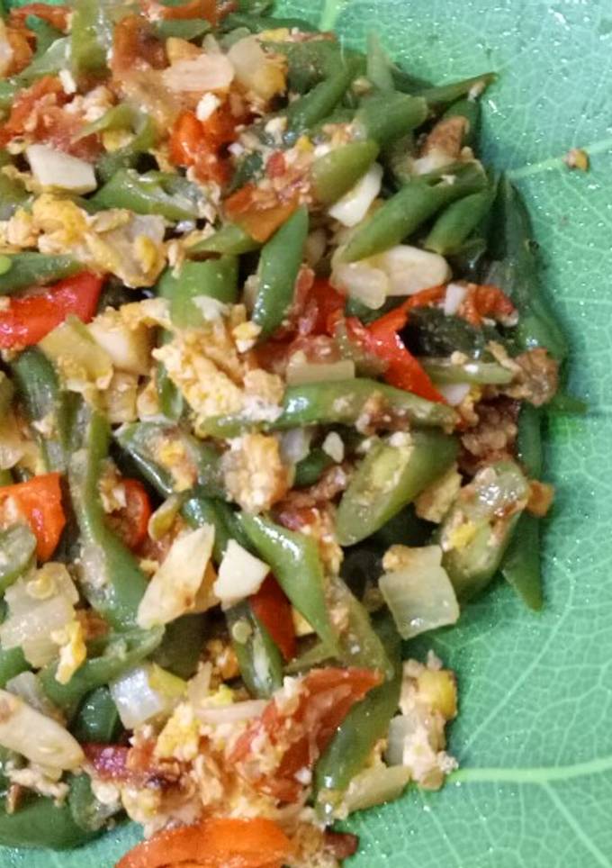 Resep Tumis buncis telur kuah tomat oleh Paramitha Intan - Cookpad
