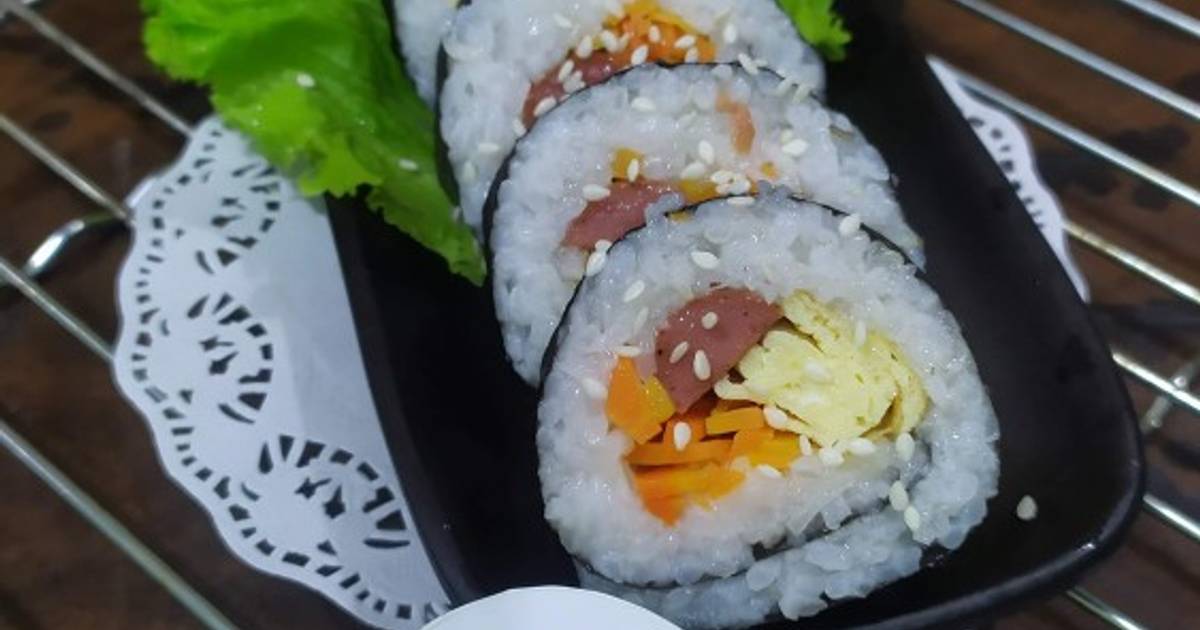 Resep Kimbab ala mommy oleh Winda_Kenziea - Cookpad