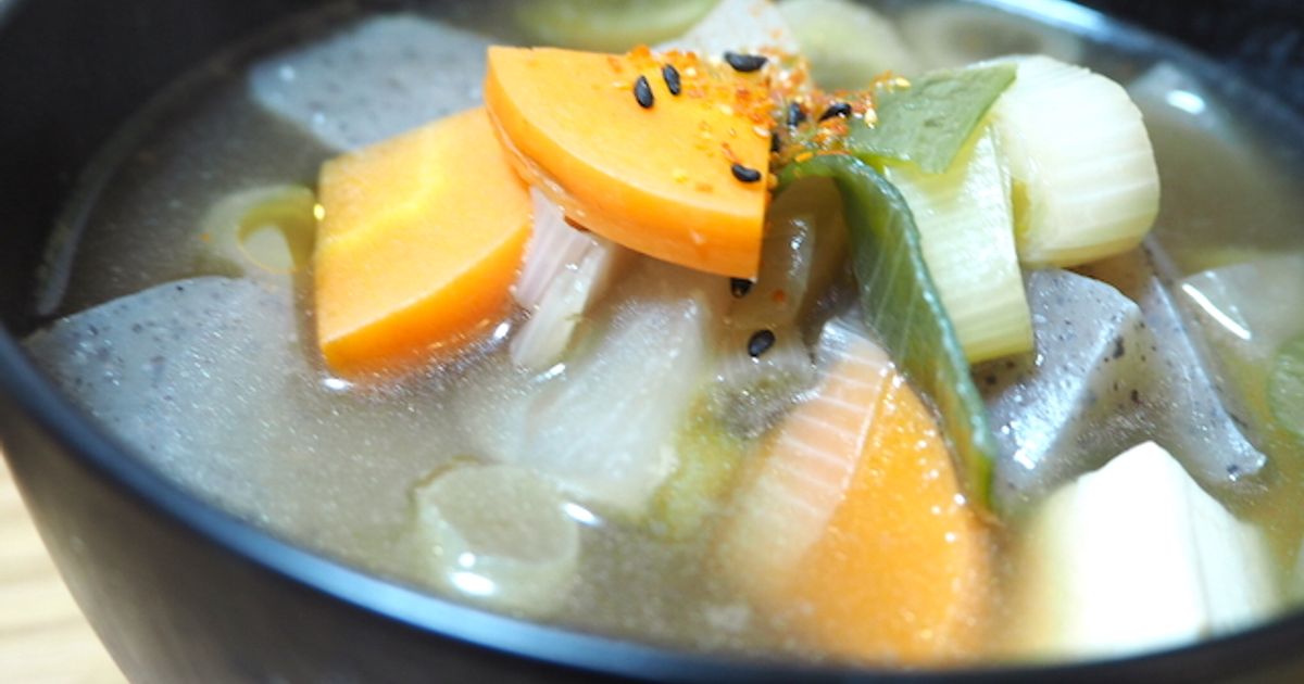 Japanese Vegan Soup (Kenchinjiru) Recipe by Mogco Tokyo - Cookpad