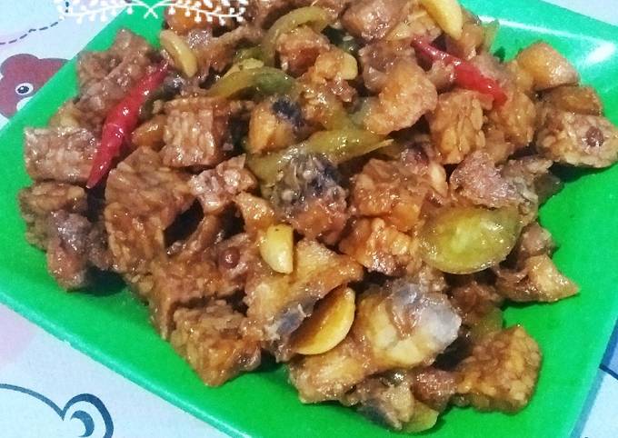 Resep Tumis Ayam Tempe oleh Mey - Cookpad