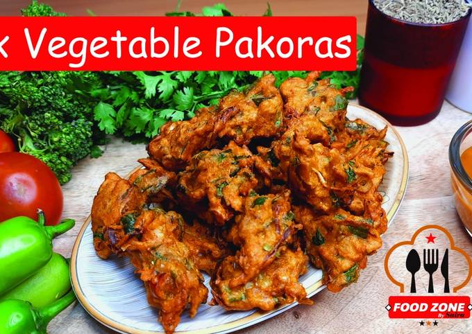 Mix veg pakora Recipe by FoodZone By Saira - Cookpad