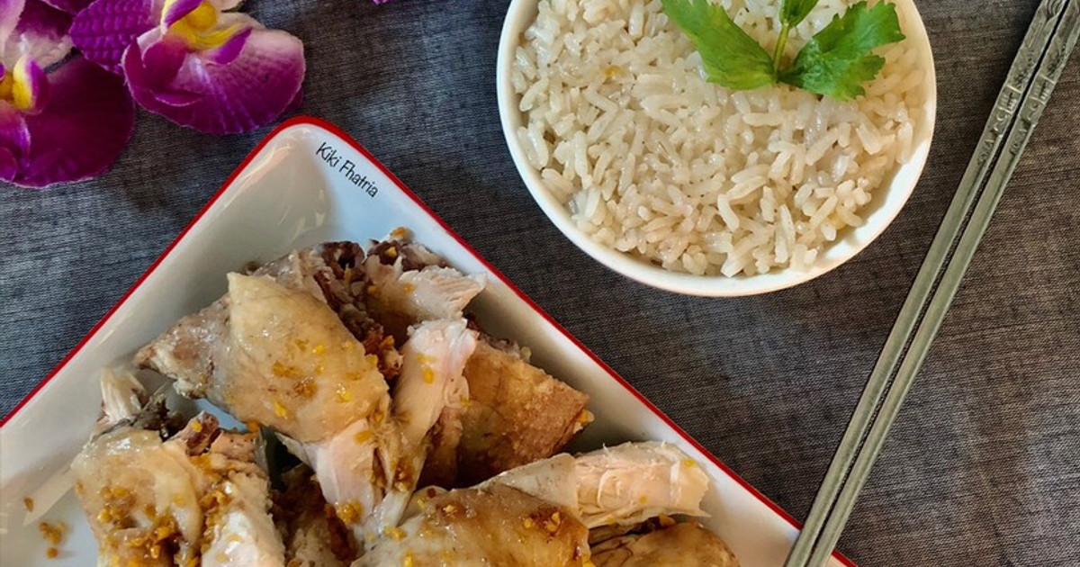Resep Ayam Rebus Pek Cam Kee / Nasi Ayam Hainan oleh Kiki Fhatria - Cookpad