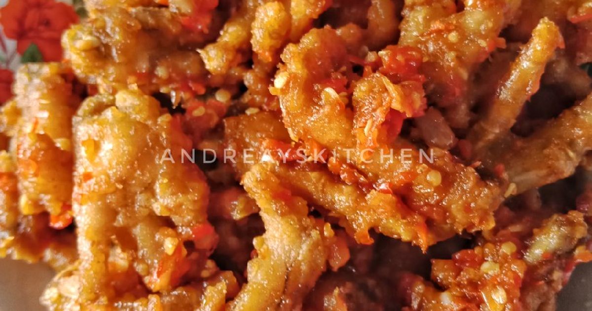 Resep Ceker Goreng Pedas oleh andreayskitchen - Cookpad