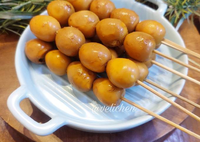 Resep Sate Telur Puyuh oleh Permata 💕 - Cookpad
