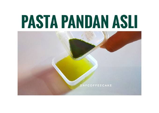 Resep PASTA PANDAN (ENDAPAN PANDAN) oleh DEWI DAF - Cookpad