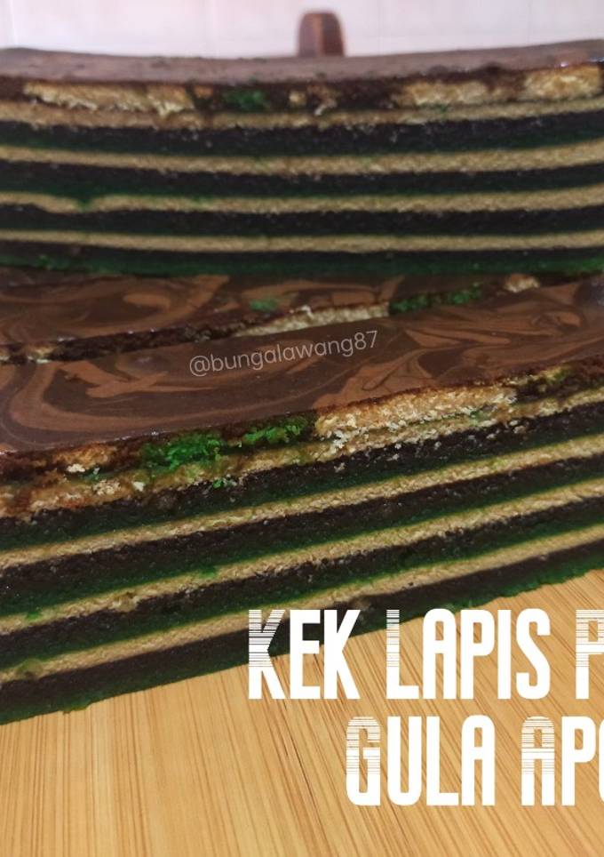 Resipi Kek lapis pandan gula apong oleh Azizah Mansor - Cookpad