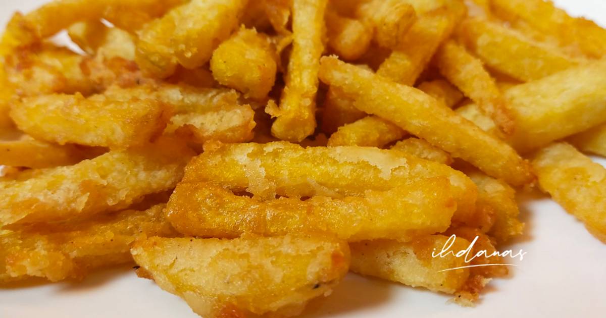 Resep Kentang Goreng Tepung (awet crispy) oleh ihdanas - Cookpad