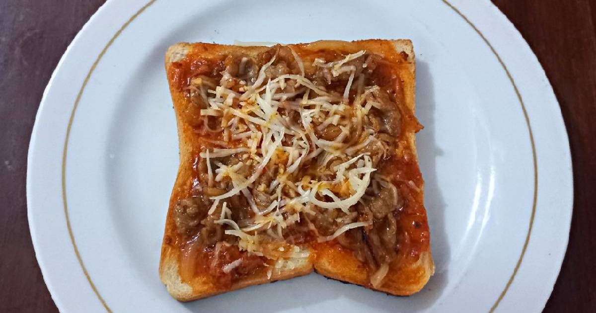 Resep Pizza Roti Bakar Topping Beef Slice Bolognese oleh Endang ...