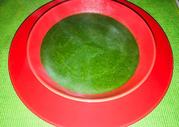 Crema vegana verde Receta de Patricia Quiroga Newbery- Cookpad