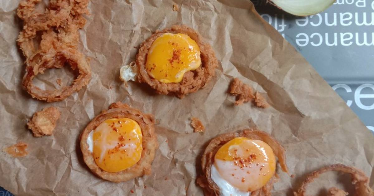 Resep Onion Ring Telur oleh Manda Evie - Cookpad
