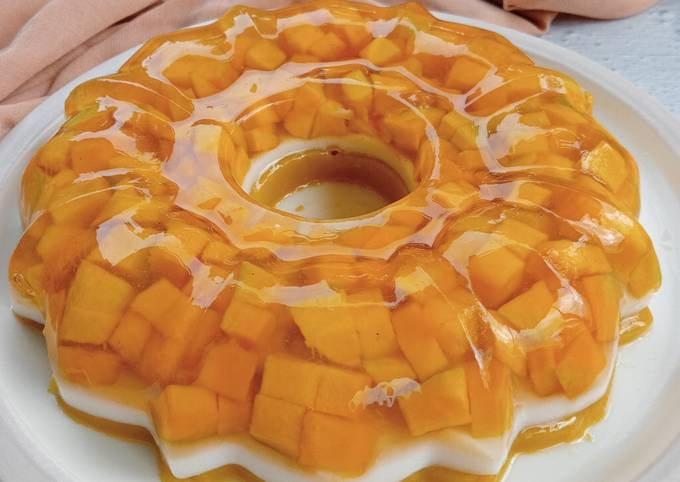 Resep Puding Lapis Mangga oleh Any Tri - Cookpad