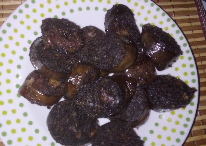 Morcilla de cerdo doradas Receta de Mercedes Huaman Flores- Cookpad