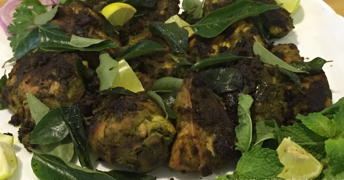Green Chicken Fry Recipe by saute&stir - Cookpad