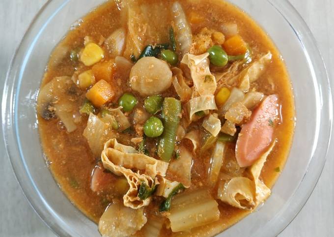 Resep Sop Merah Kembang Tahu Mudah oleh Nia Junaidi - Cookpad