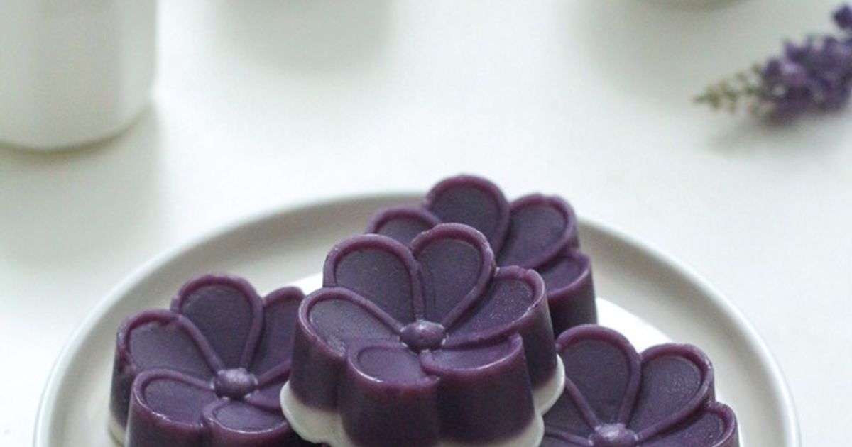 Resep Kue Talam Ubi Ungu oleh Moona's Kitchen - Cookpad