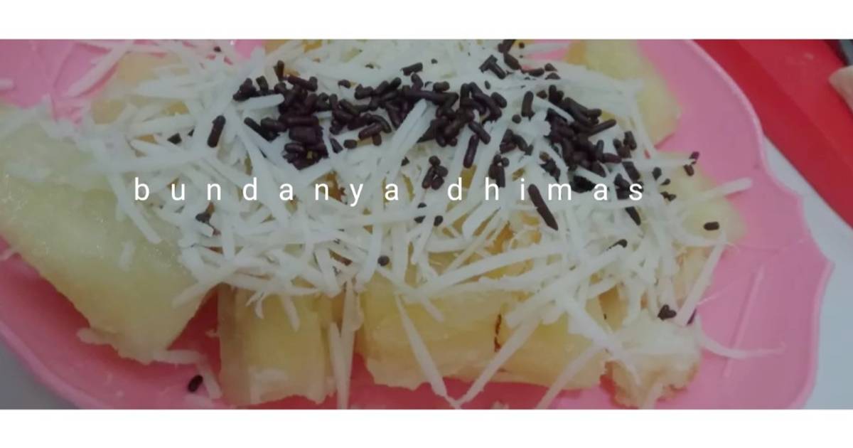 Resep Singkong keju coklat mentega oleh Bundanya Dhimaz - Cookpad