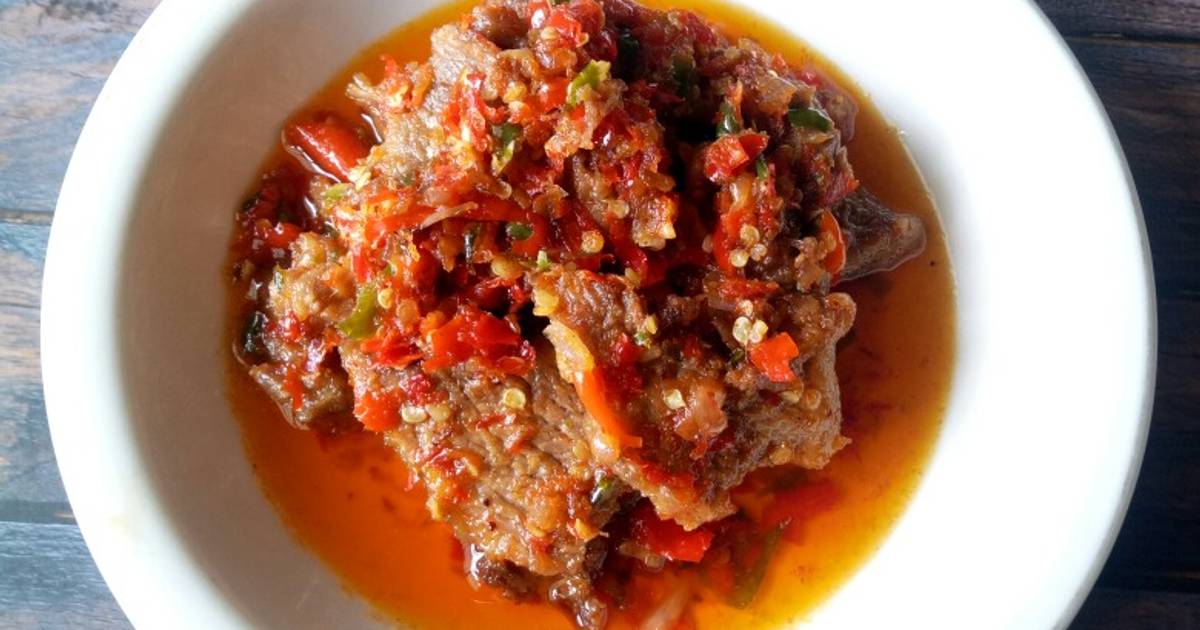 Resep Dendeng Balado Basah oleh Mira Rozanna - Cookpad