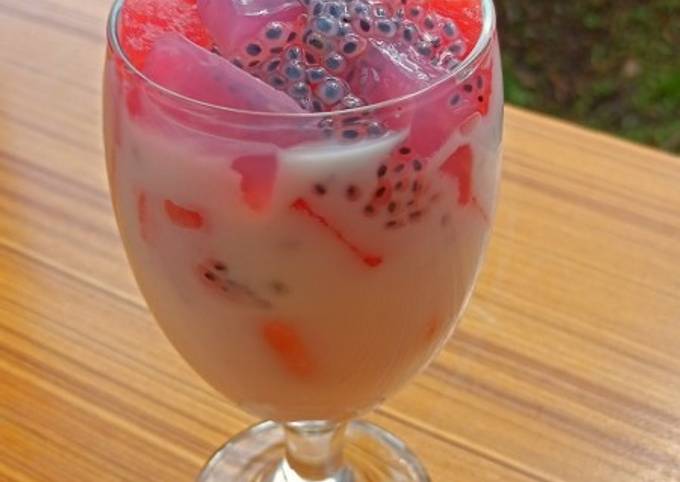 Resep Es Susu Semangka oleh 𝗕𝘂𝗻𝗱𝗮 𝗞𝗶𝗿𝗮𝗻𝗮 - Cookpad