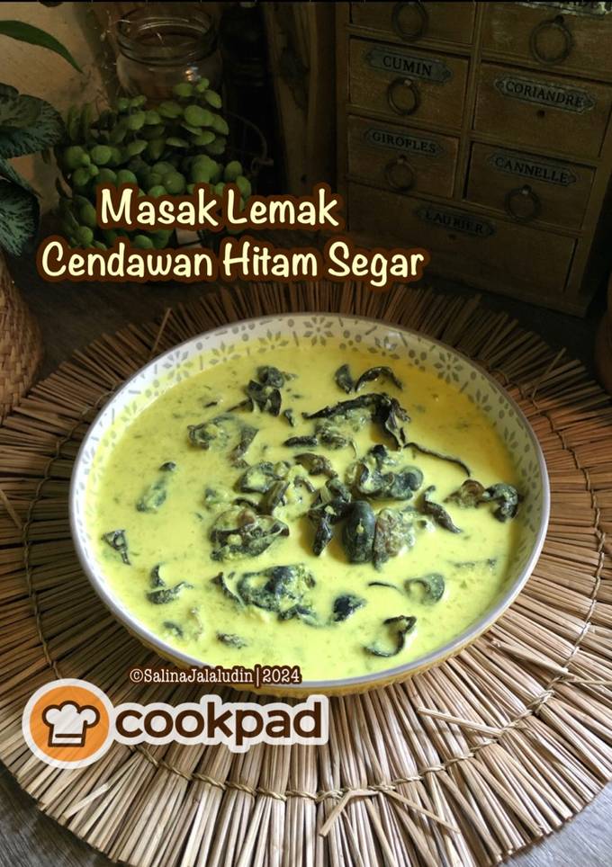Resipi Masak Lemak Cendawan Hitam Segar oleh Salina Jalaludin - Cookpad