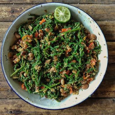 Resep Urap pakis ala Bali oleh paon_made - Cookpad