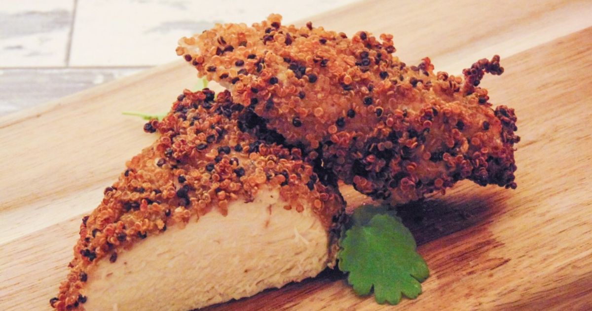 Quinoa Crusted Chicken Recipe by Sonia - Cookpad