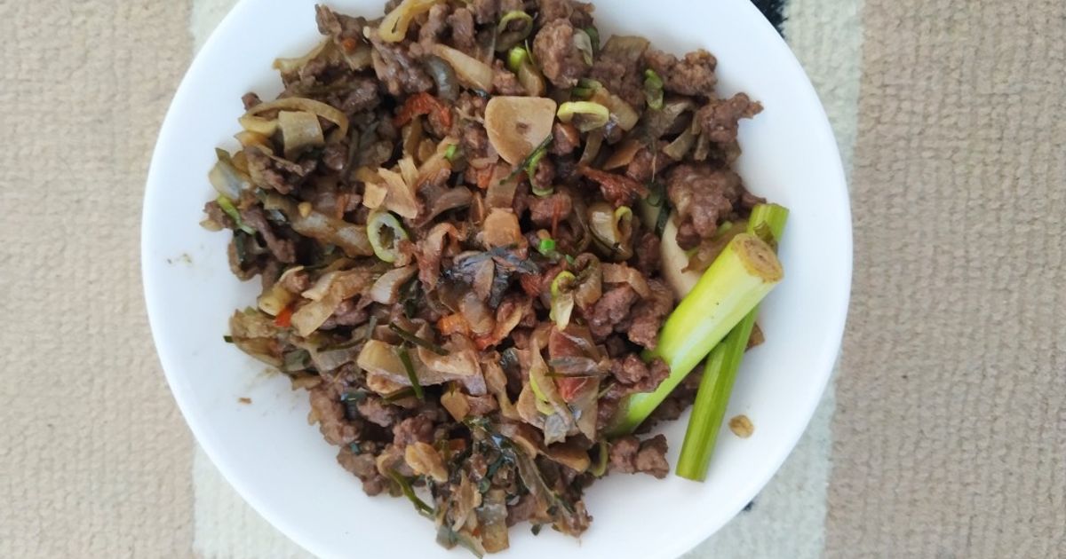 Resep Daging Giling Daun Jeruk |Makanan Sehat : 1 Sendok Minyak Goreng ...
