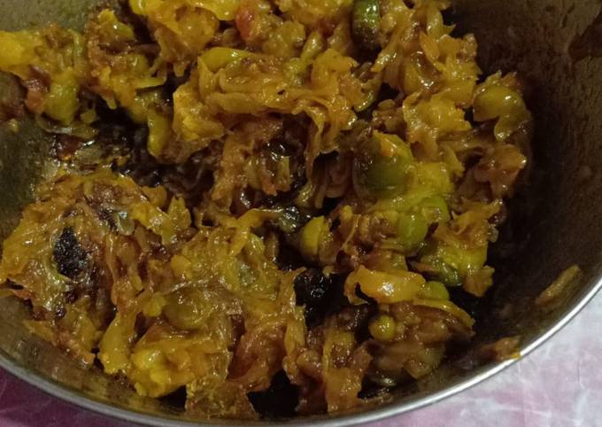 Cabbage sabzi Recipe by Jyoti Kholi - Cookpad