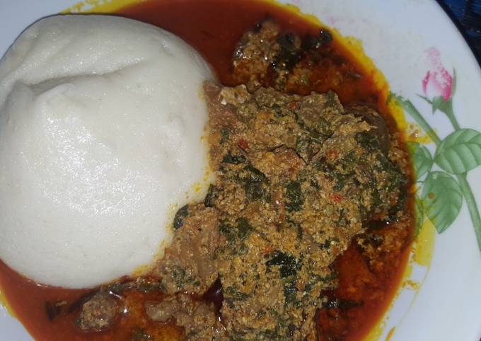 Semo and egusi soup Recipe by miss ibrahim - Cookpad