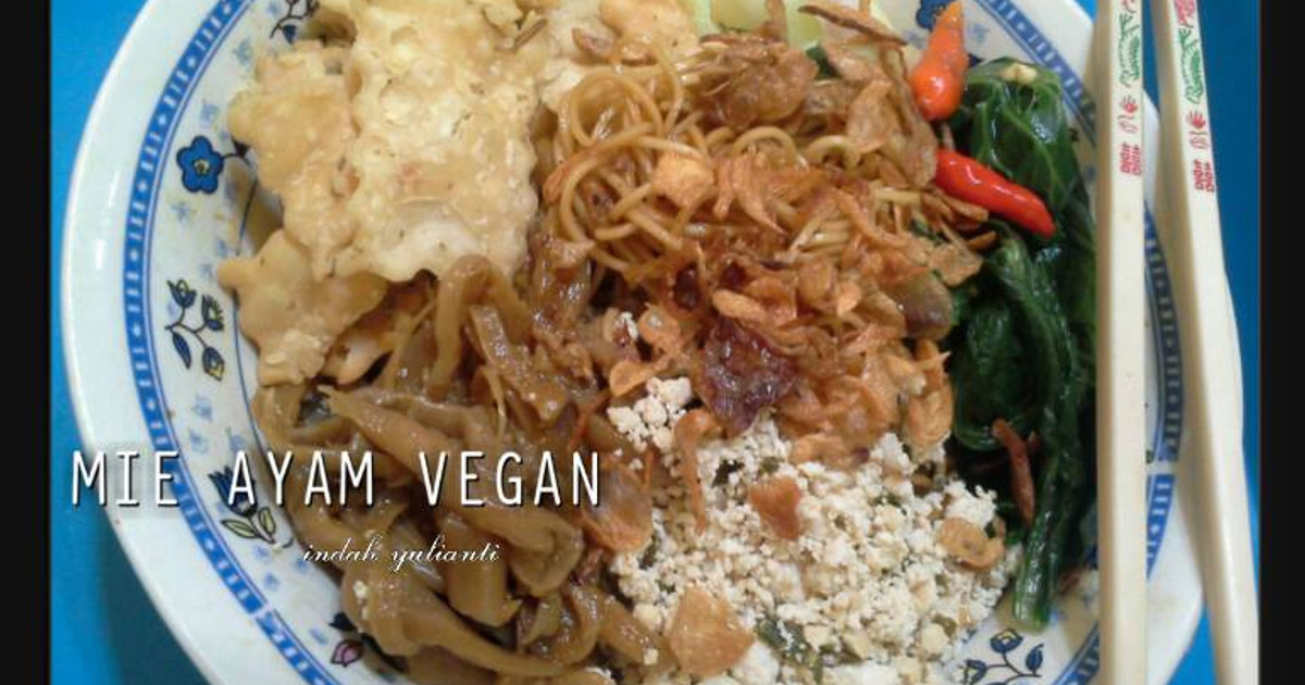 Resep Mie Ayam Vegan Mix Cwimie Vegan oleh Indah Yulianti - Cookpad