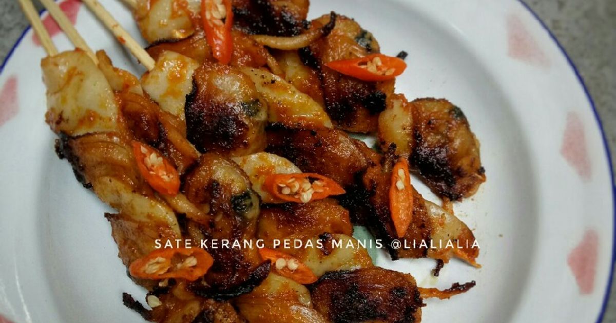 Resep Sate Kerang Pedas Manis oleh lialialia - Cookpad