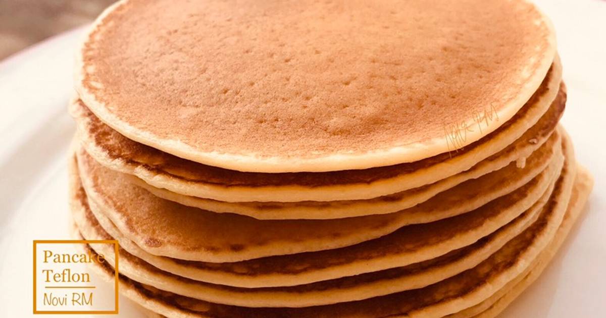 Resep Pancake Teflon oleh Novi RM - Cookpad