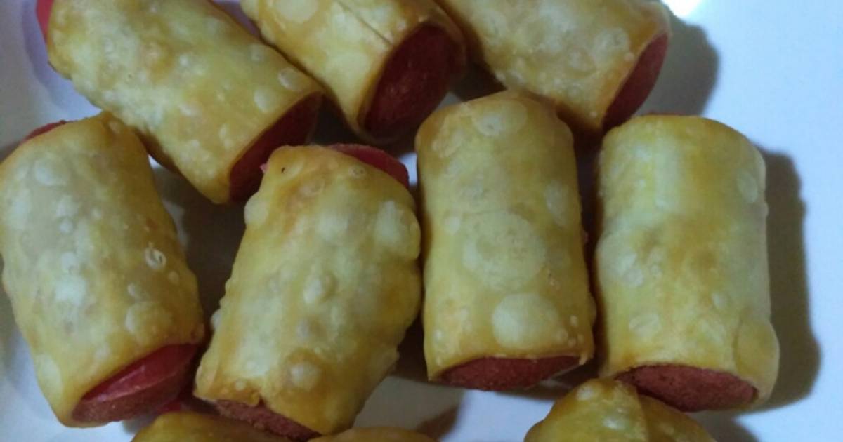 64 resep sosis gulung kulit pangsit enak dan sederhana - Cookpad