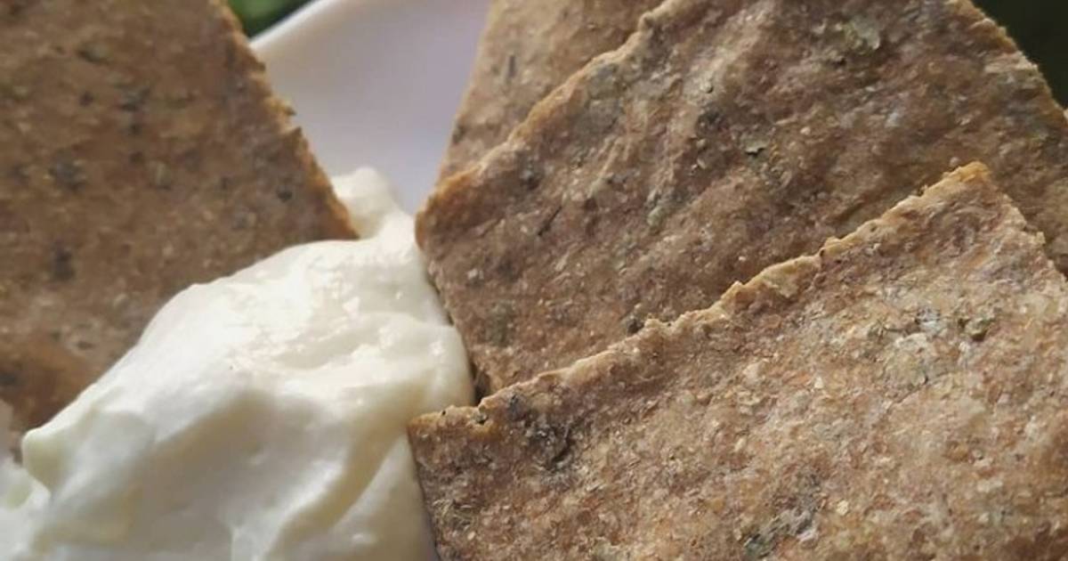 Crackers integrales saborizadas🧄 Receta de 🌿Healthymint🌿- Cookpad